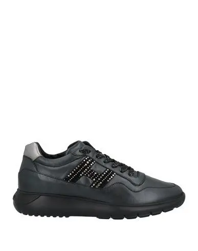 Hogan Sneakers In Leather - Steel Grey
