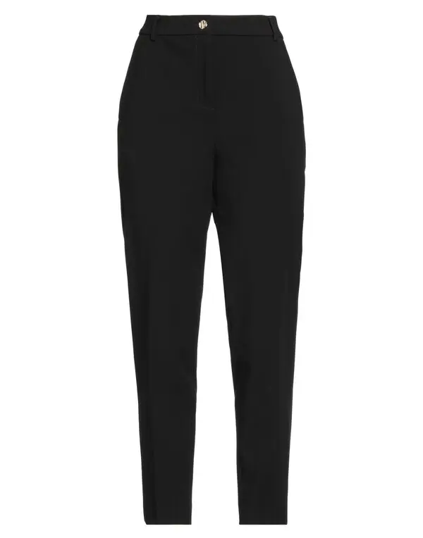 ANNA MOLINARI Tapered Crepe Pants - Black