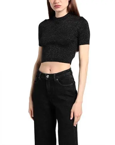 Gcds Ribbed Lurex Crop Top