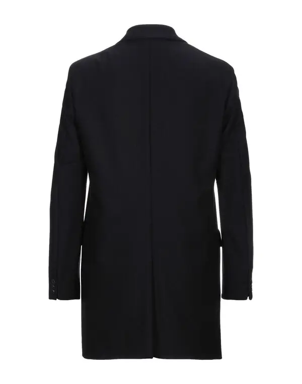 Dolce & Gabbana Coat In Virgin Wool And Nylon - Blue