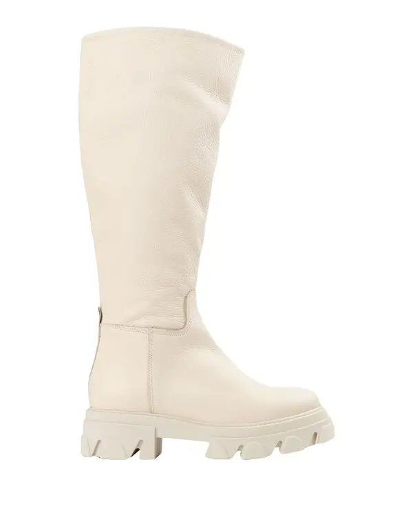 Steve Madden Leather Knee-high Boots - Ivory