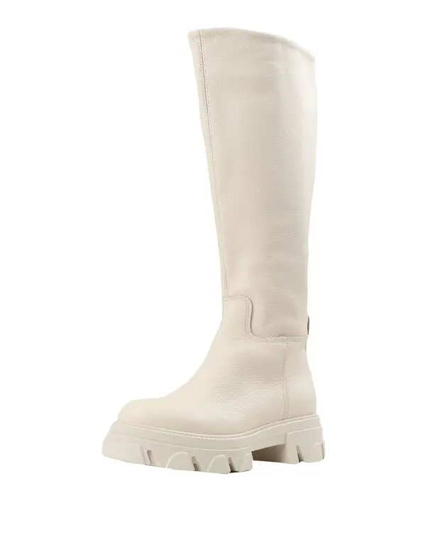 Steve Madden Leather Knee-high Boots - Ivory