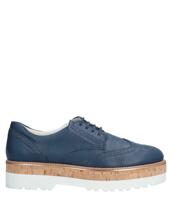 Hogan Lace-up Leather Brogues - Dark Blue