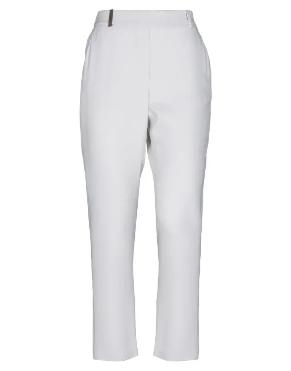 Peserico Pescarico Viscose & Elastane Pants - Grey