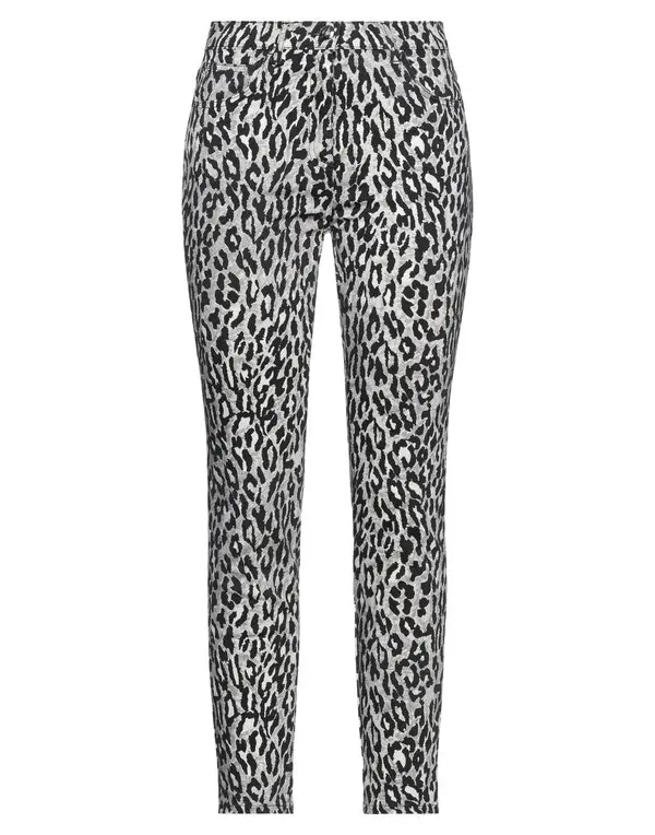 Blumarine Leopard-print Skinny Jeans - Grey
