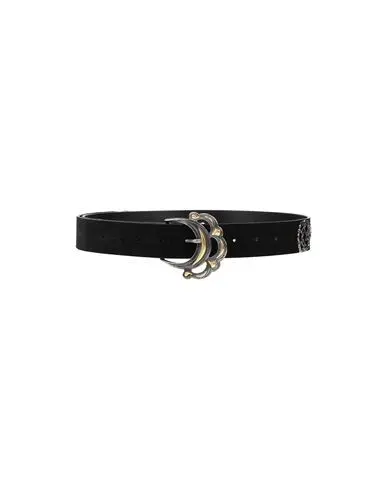 Maje Suede Belt With Appliqués - Black