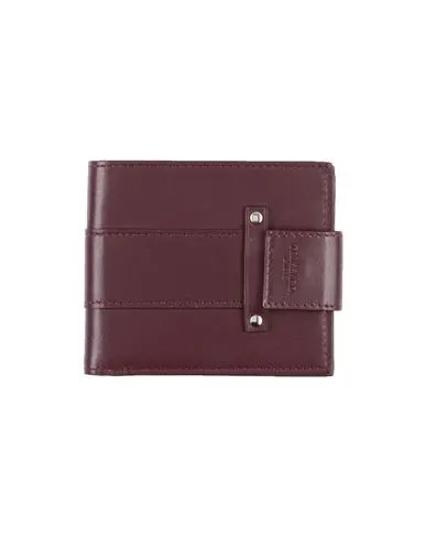 TRUSSARDI Wallet Plum Soft Leather - Purple