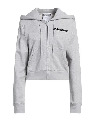 Moschino Light Cotton Zip Up Hoodie - Grey