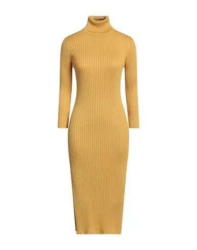 Elisabetta Franchi Midi Bodycon Dress In Yellow - 74% Off | Editorialist