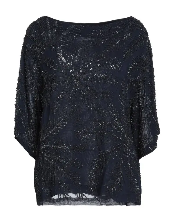 P.a.r.o.s.h Embellished Top - Dark Blue