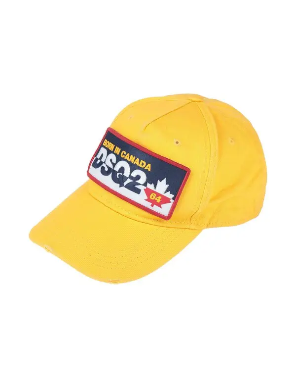 Dsquared2 Gabardine Baseball Cap - Yellow