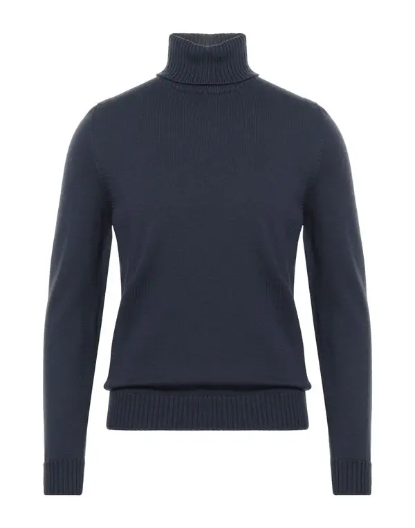 DRUMOHR Turtleneck Merino Wool Sweater - Blue