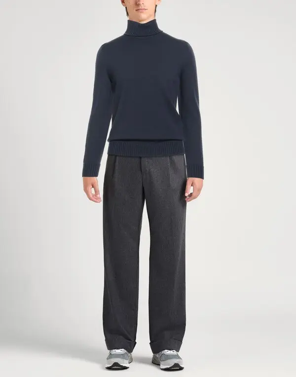 DRUMOHR Turtleneck Merino Wool Sweater - Blue