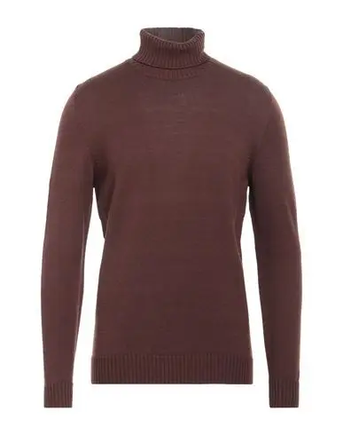 DRUMOHR Merino Wool Turtleneck Sweater - Brown