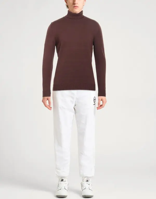 DRUMOHR Merino Wool Turtleneck Sweater - Brown