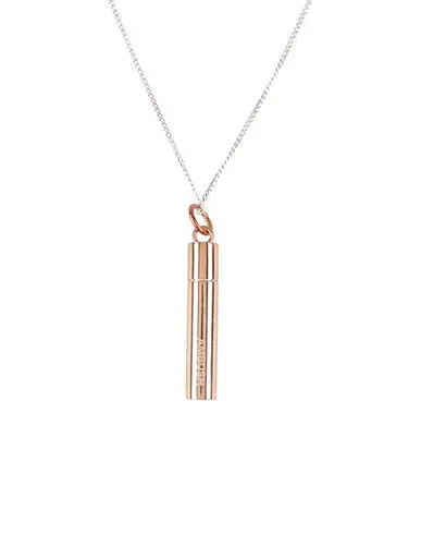 AMBUSH Sterling Silver Logo Necklace - Rose Gold