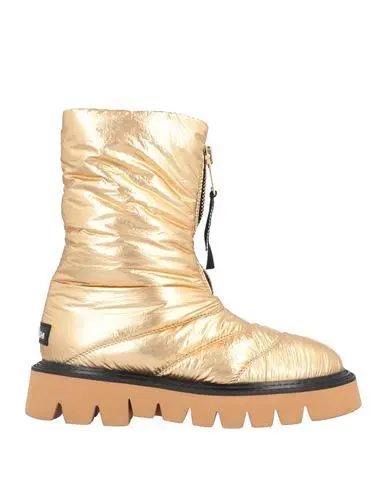 Elena Iachi Textile Fiber Ankle Boots - Gold
