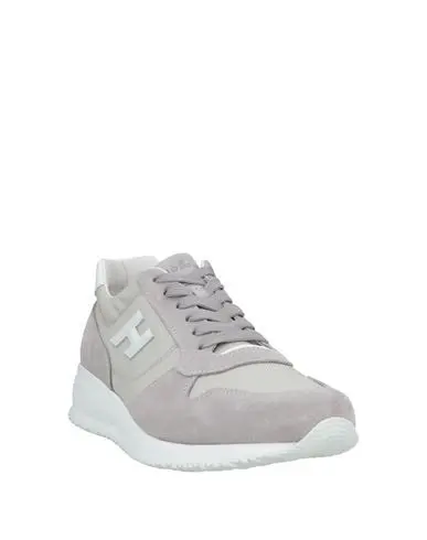 Hogan Suede And Textile Sneakers - Grey