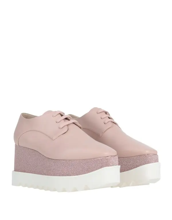 Stella McCartney Lace-up Wedge Shoes - Pink