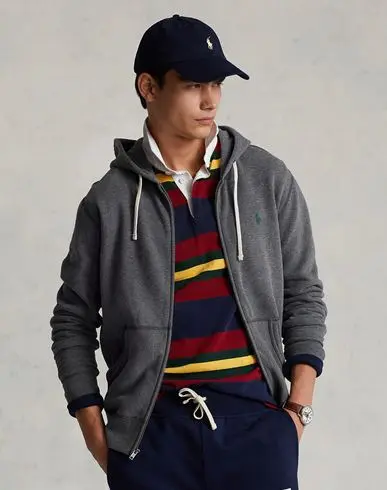 Polo Ralph Lauren The Rl Fleece Hoodie Sweatshirt Size Cotton, Polyester