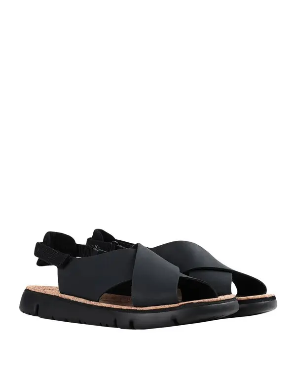 Camper Oruga Calfskin Wedge Sandals