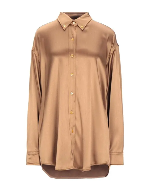 Sies Marjan Satin Shirt - Camel