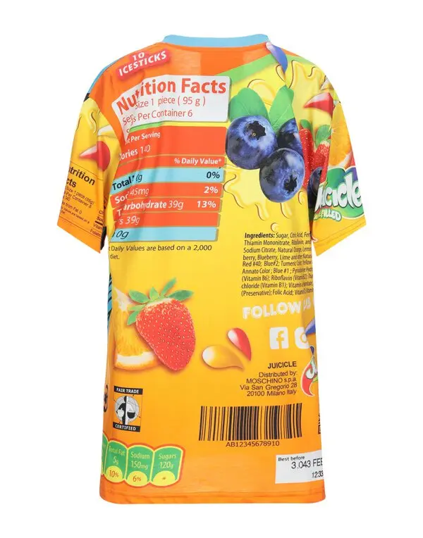 Moschino Multicolor Pattern T-shirt