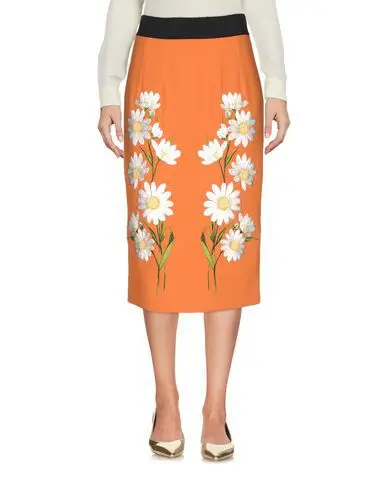 Dolce & Gabbana Midi Skirt - Orange