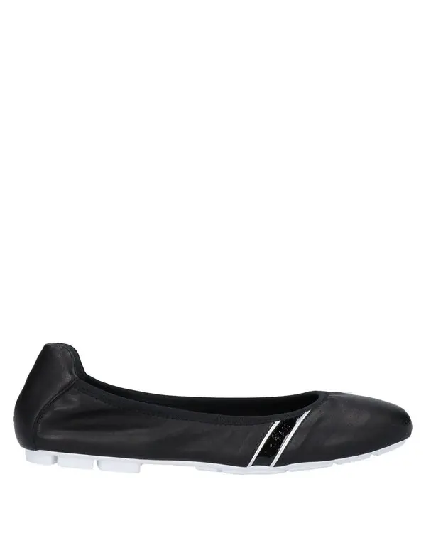 Hogan Leather Ballet Flats - Black