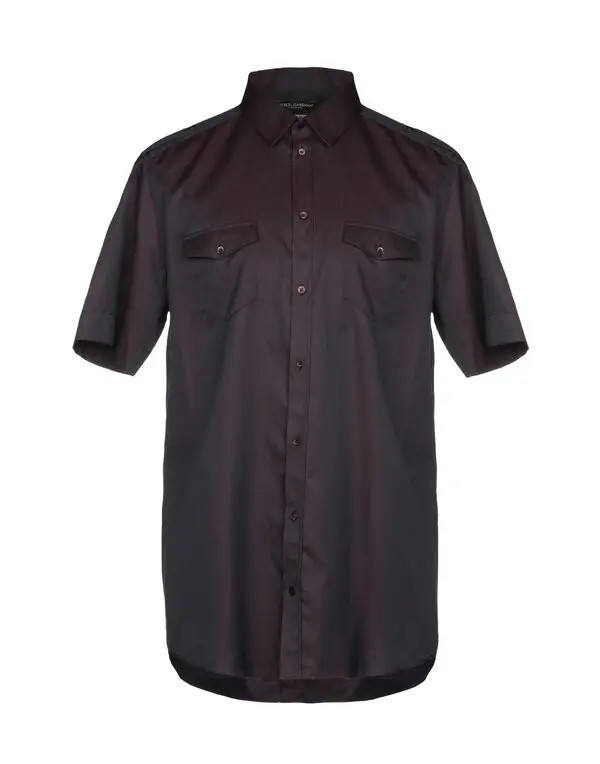 Dolce & Gabbana Gold Shirt Plum Size Cotton - Purple
