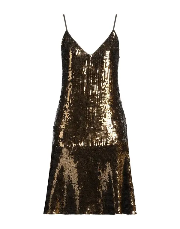 TWINSET Sequined Midi Dress - Yellow