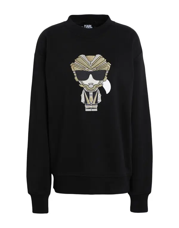 Karl Lagerfeld Sweatshirt In Organic Cotton And Recycled Polyester