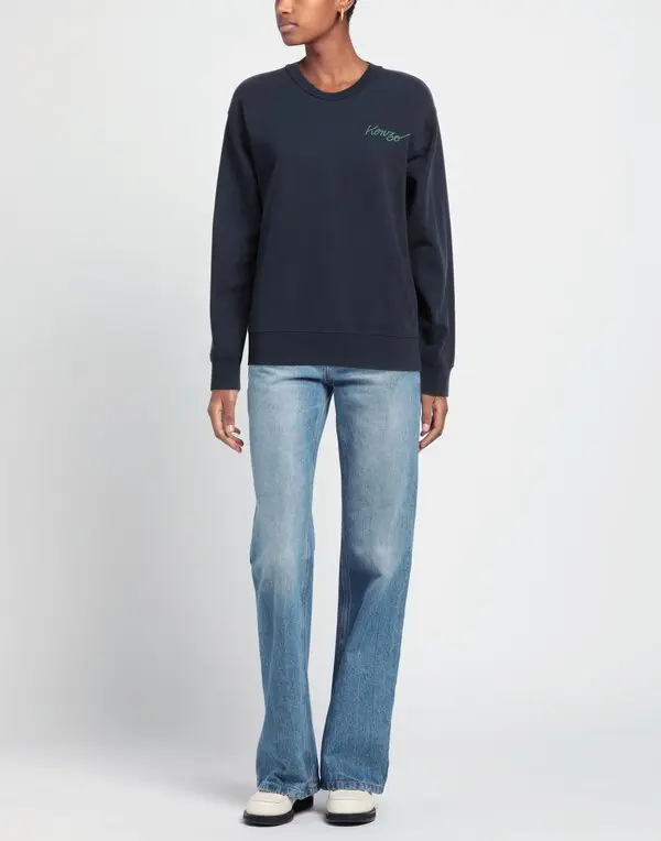 Kenzo Solid Sweatshirt - Navy Blue