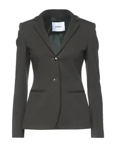 DONDUP Single-breasted Blazer - Dark Green