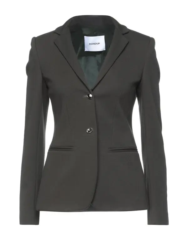DONDUP Single-breasted Blazer - Dark Green