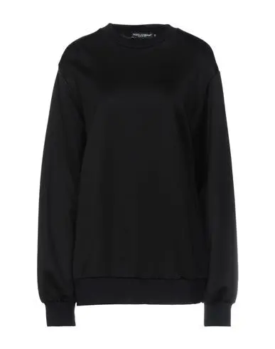 Dolce & Gabbana Solid Crewneck Sweatshirt - Black