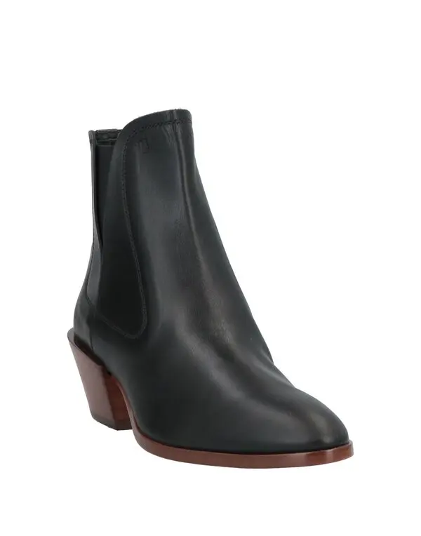 TOD'S Ankle Boots In Calfskin And Elastic Fibres - Black