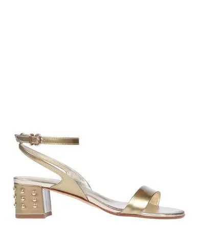 TOD'S Leather Sandals - Gold