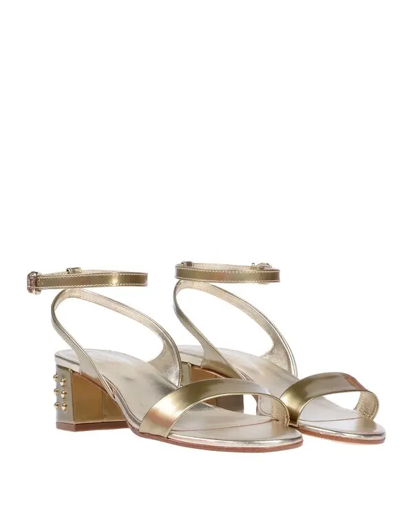 TOD'S Leather Sandals - Gold