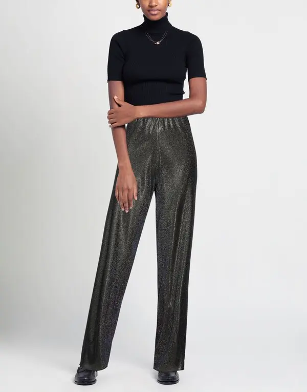 SEMICOUTURE Glitter Jersey Pants - Black