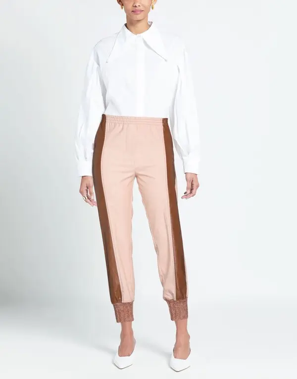 Beatrice B Coated Tapered Pants - Light Pink