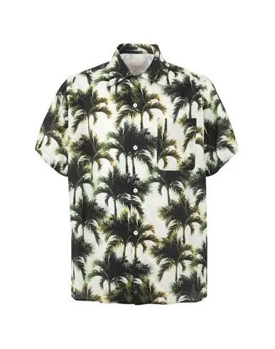 Buscemi Palms Print Shirt Size Cotton - White