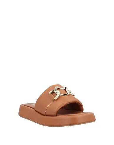 BALDININI Leather Sandals - Brown