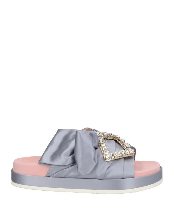 ROGER VIVIER Satin Slide Sandals