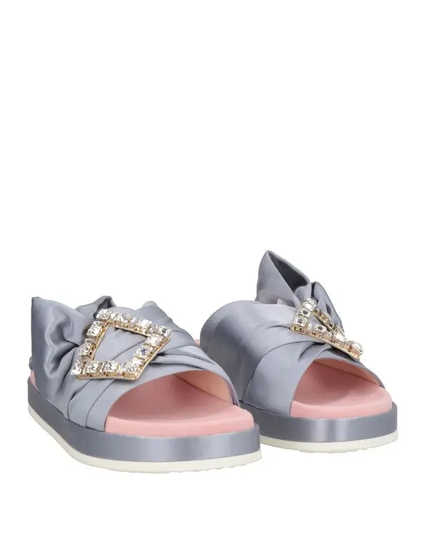 ROGER VIVIER Satin Slide Sandals