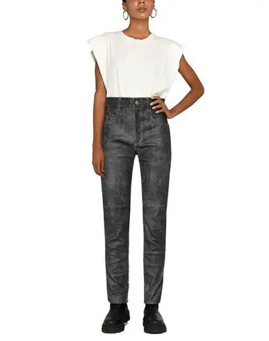 MARANT ETOILE Slim-leg Lambskin Pants