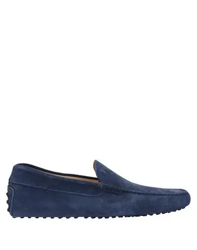 TOD'S Suede Driving Loafers - Midnight Blue