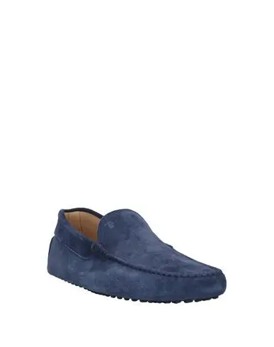 TOD'S Suede Driving Loafers - Midnight Blue