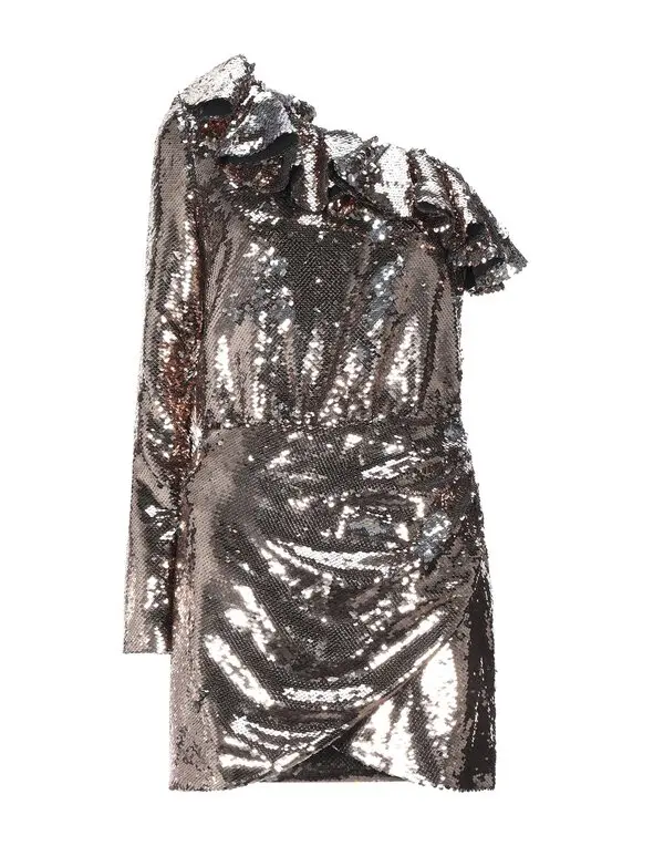 Amen Sequin One-shoulder Mini Dress