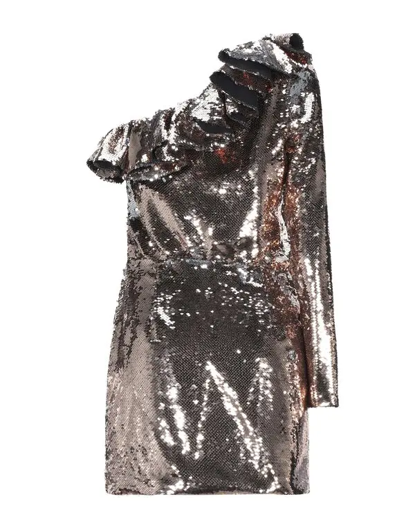 Amen Sequin One-shoulder Mini Dress